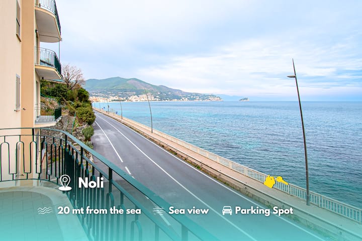20 Metri Dal Mare - Posto Auto E Vista Mozzafiato - Noli