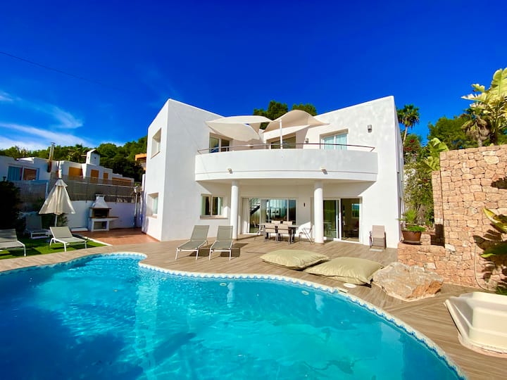 Villa By Ibiza W/ Pool, Sea Views, Sundown, Bbq - Islas de Ibiza