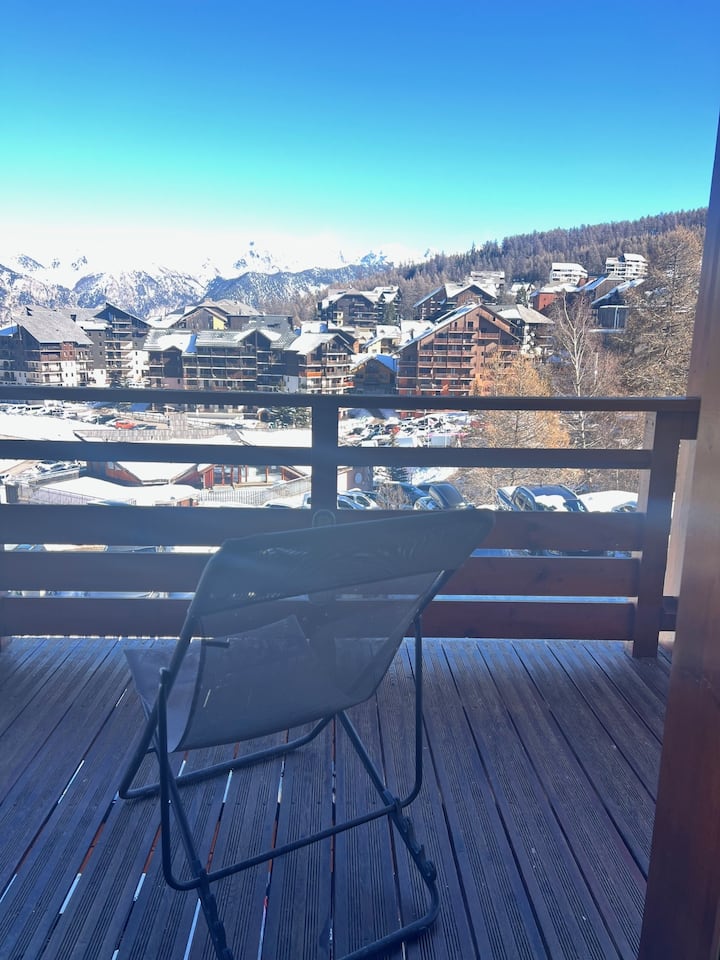 Appart 10 P, 3 Ch, Piscine, Parking, Direct Pistes - Risoul