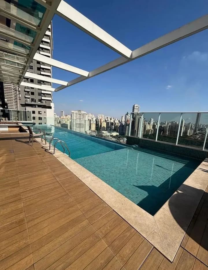 Apartamento Studio Premium Piscina Na Cobertura. - Brasil