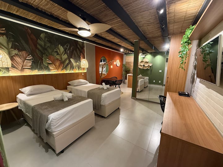 Studio Bangalô Premium Completo Para Até 4 Pessoas - Campinas