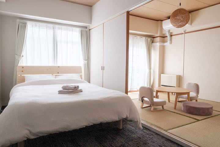 New Open!｜地下鉄駅徒歩5分｜最大5名｜落ち着く空間｜観光にも最適｜エアコン｜d203 - 北海道