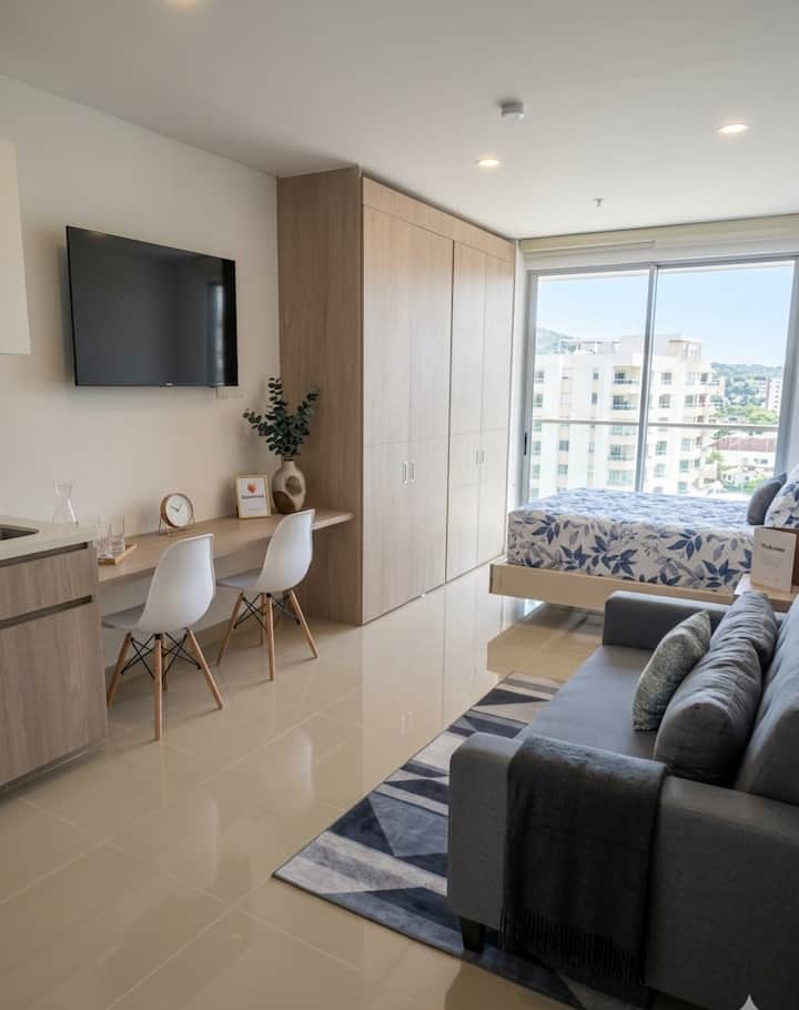 Espectacular Apartamento Loft Nuevo En Gaira - Santa Marta, Colombia