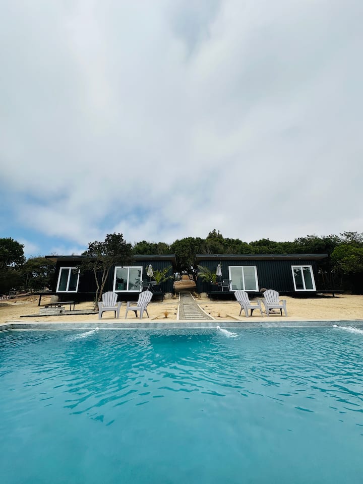 Cabaña Para 2-4 Personas Con Piscina - Quintero