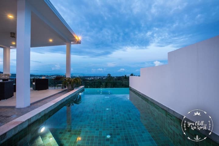 *Hillside Sea View Villa W/ Infinity Pool V297 - Ko Samui