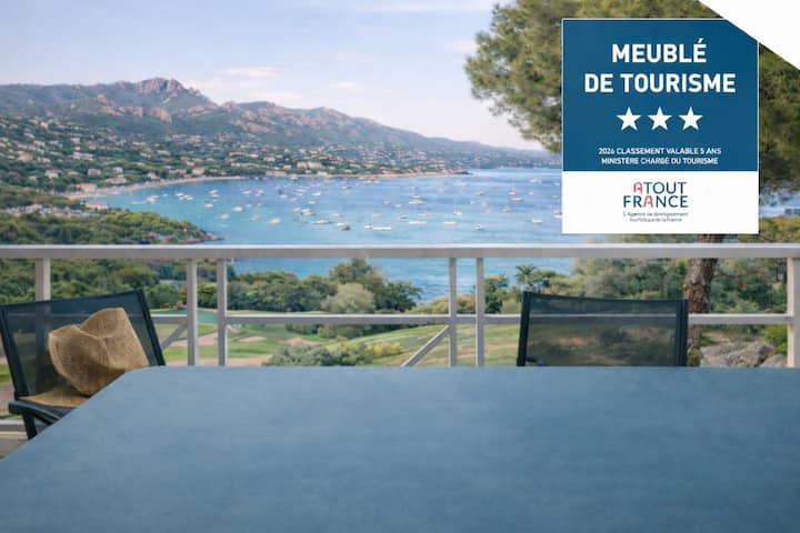 Piscines & Golf – Vue Mer Exceptionnelle 2ch/2sdb - Saint-Raphaël