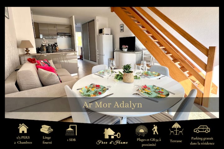Ar Mor Adalyn - Balcon - Parking - Plages & Gr34 - Clohars-Carnoët