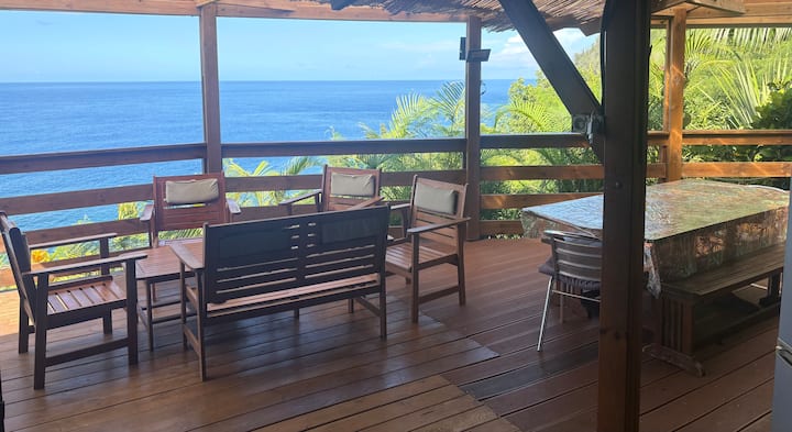 Coco Sauvage - Lodge Tropical Incroyable Vue Mer - Saint Joseph