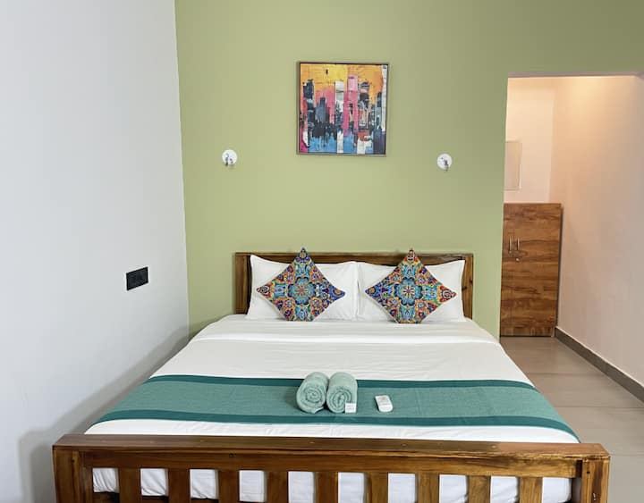 Var - Blue Haus: Ac 2 Rooms, 8 Min Walk Beach - Varkala