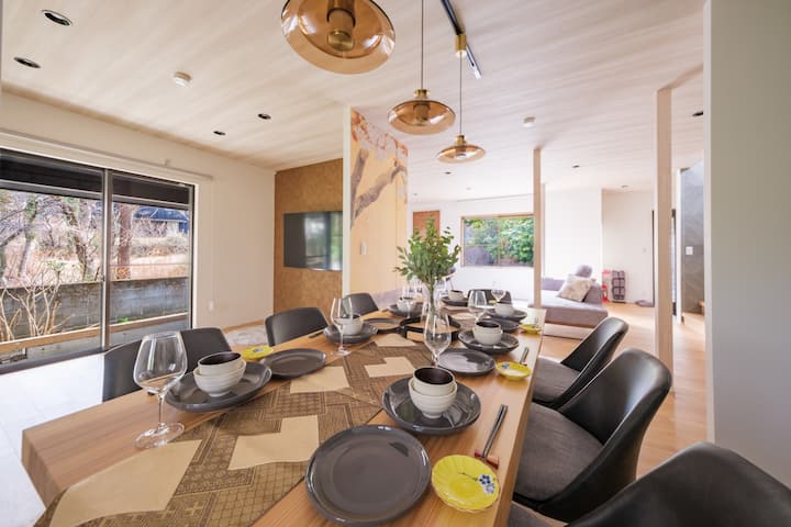 【New Open】private Japanease Modan Lux Hakone Gora - Hakone