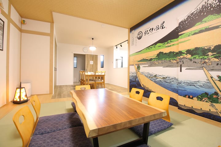 【紀伊國屋-和泉府中・壱番館】関西空港直行！一棟貸切、駐車場無料。他３棟あり、団体さん歓迎。 - 岸和田市