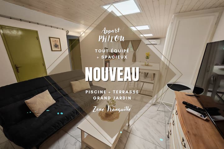 Appart Philou Au Calme Avec Piscine - Carmaux