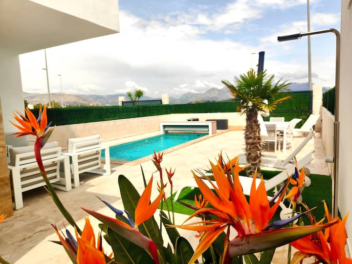 Villa Avec Rooftop & Jacuzzi, Vue Panoramique - Benidorm