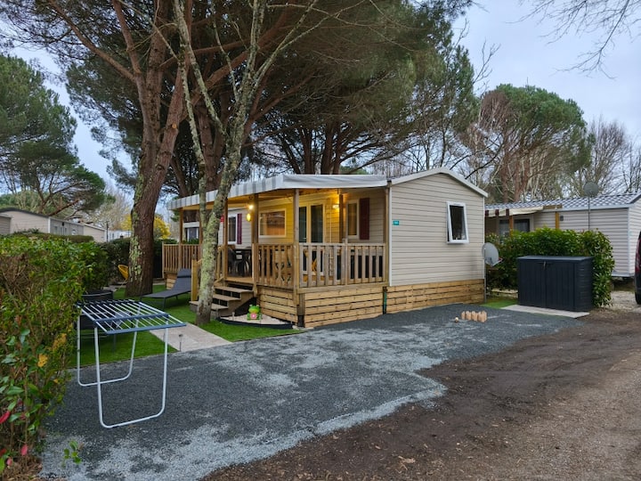 Mobil-home 3 Chambres Camping La Réserve Gastes - Gastes