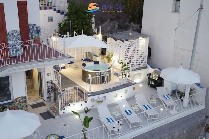 Villa Mar-isa Terrazza Con Jacuzzi Fronte Mare - Vietri sul Mare