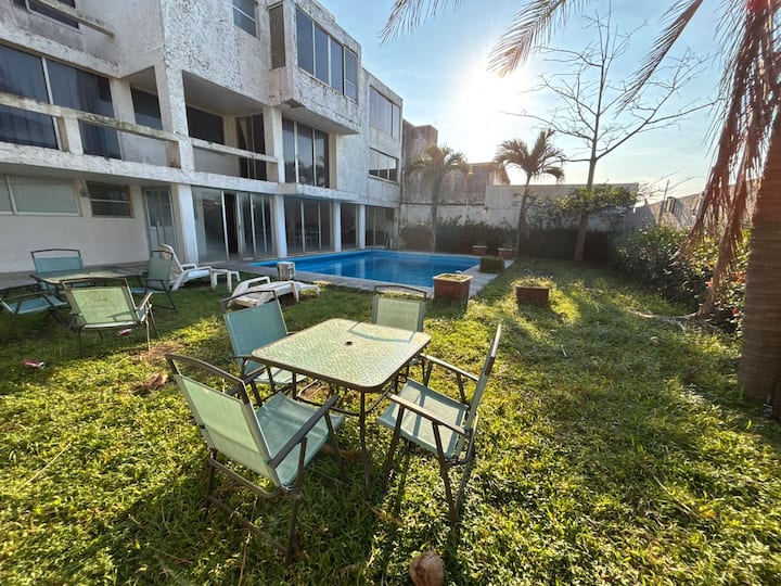 Casa C/alberca, 14 Colchones, Climatizada, Garage - Coatzacoalcos