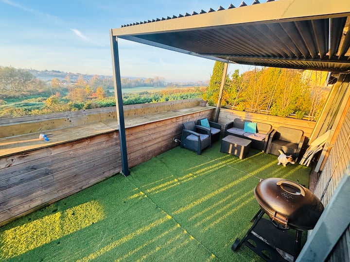 Vue Campagne 2 Ch Terrasse 25m² + Parking - Chaponnay