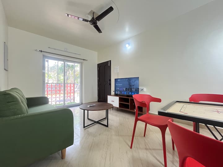 Var: Zen Haus 1 - Ac 2bhk, Pvt Garden, 8 Min Beach - Varkala