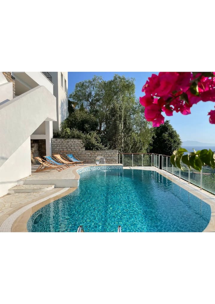 Great Villa W Private Pool And Sea View In Bodrum - Bodrum