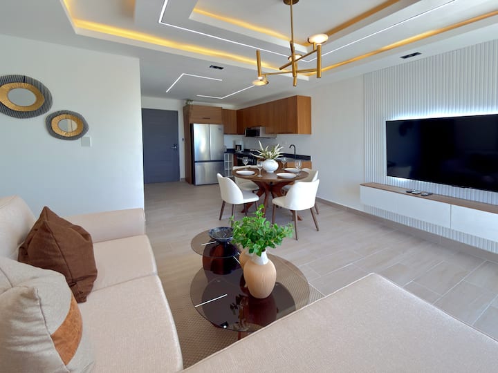 Stylish 3br Condo W/ Pool • Near Downtown Pc - Punta Cana