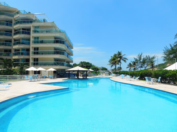 Lindo Flat Pé Na Areia C/ Piscina E Sauna - Vds522 - Recreio dos Bandeirantes