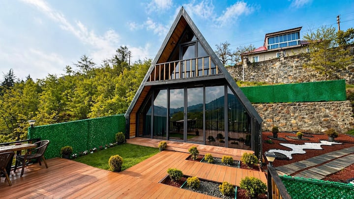 Vadi Manzaralı Bungalov - Kavala