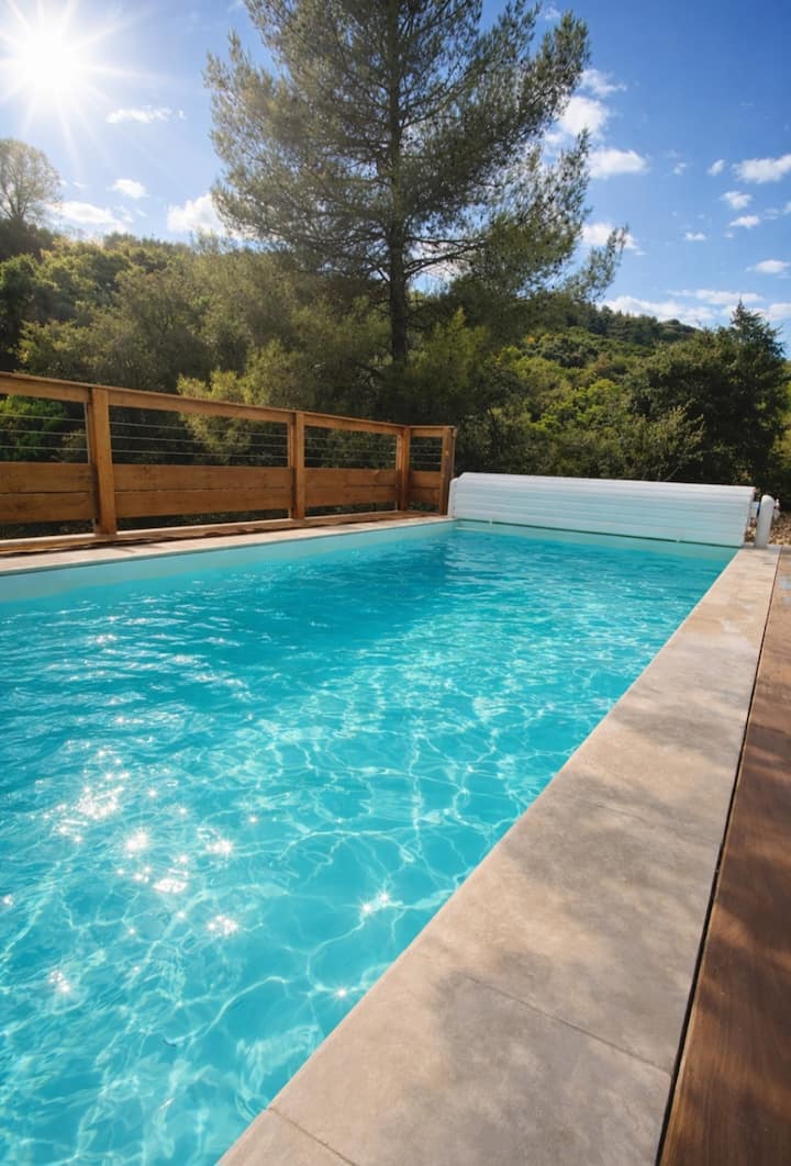 Villa Familiale Avec Piscine Et Vue - Hérault