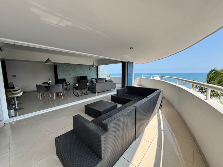 Frente Al Mar | Alberca + Terraza | 6 Pax - Boca del Río