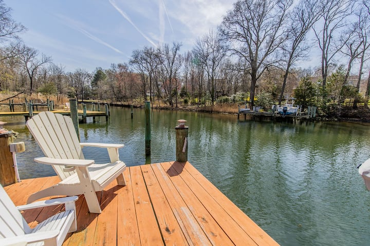6br 3 Bath Waterfront Home W/ Private Dock & Views - Maryland