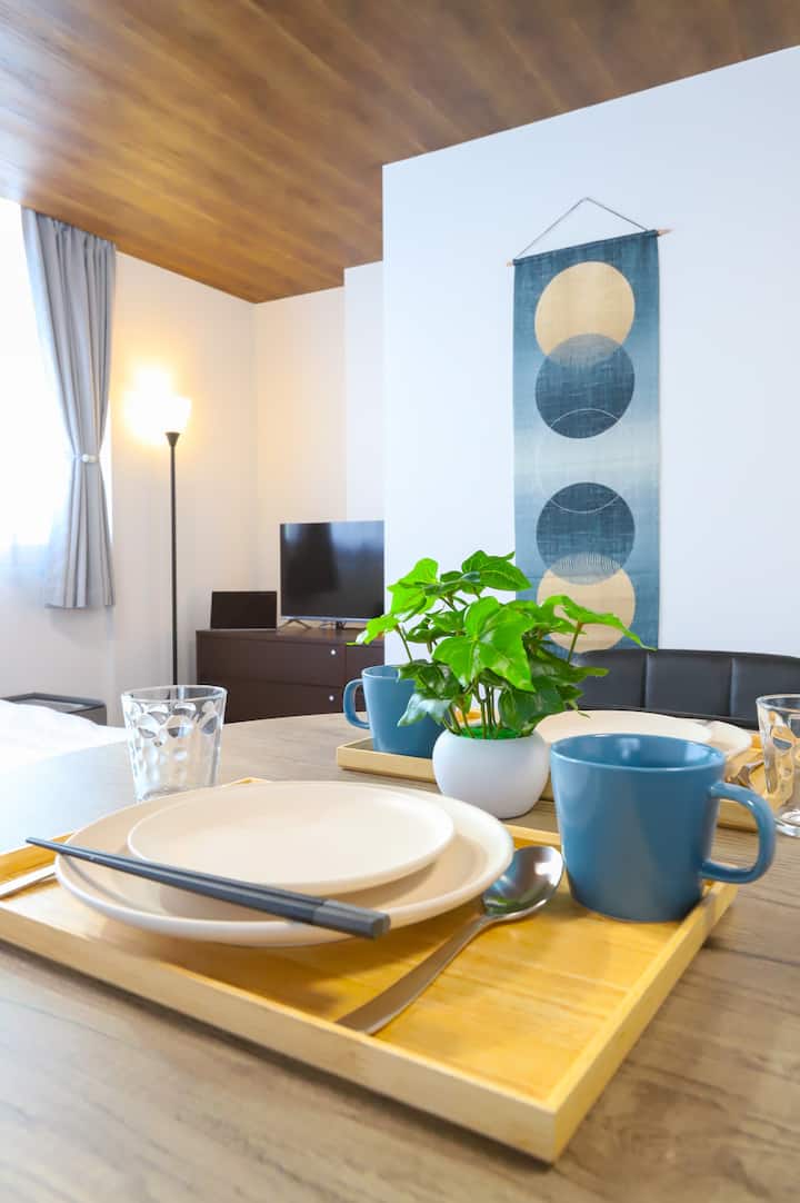 三鷹駅徒歩５分/新宿12分/秋葉原・東京駅・両国電車で一本/最大３名/ワンルーム貸切 - Musashino