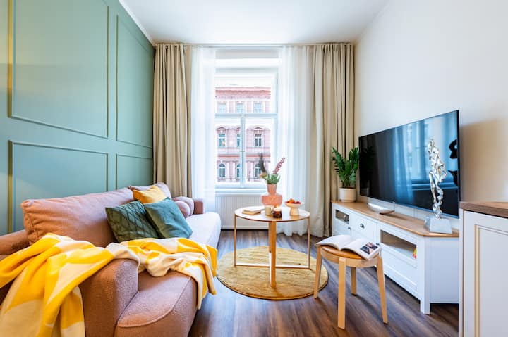 1bdr Apt. W Sauna • Ac • 100mb Wifi • Top Location - 프라하