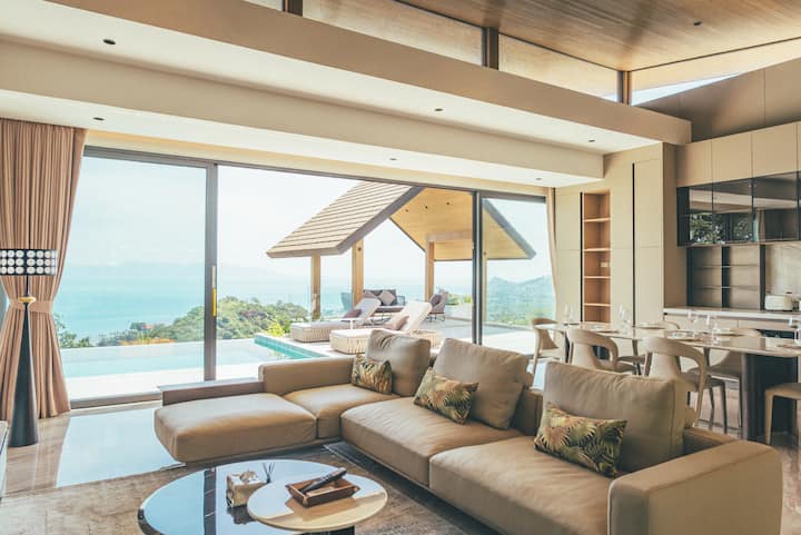 特惠三卧室海景泳池别墅 - Ko Samui, Island