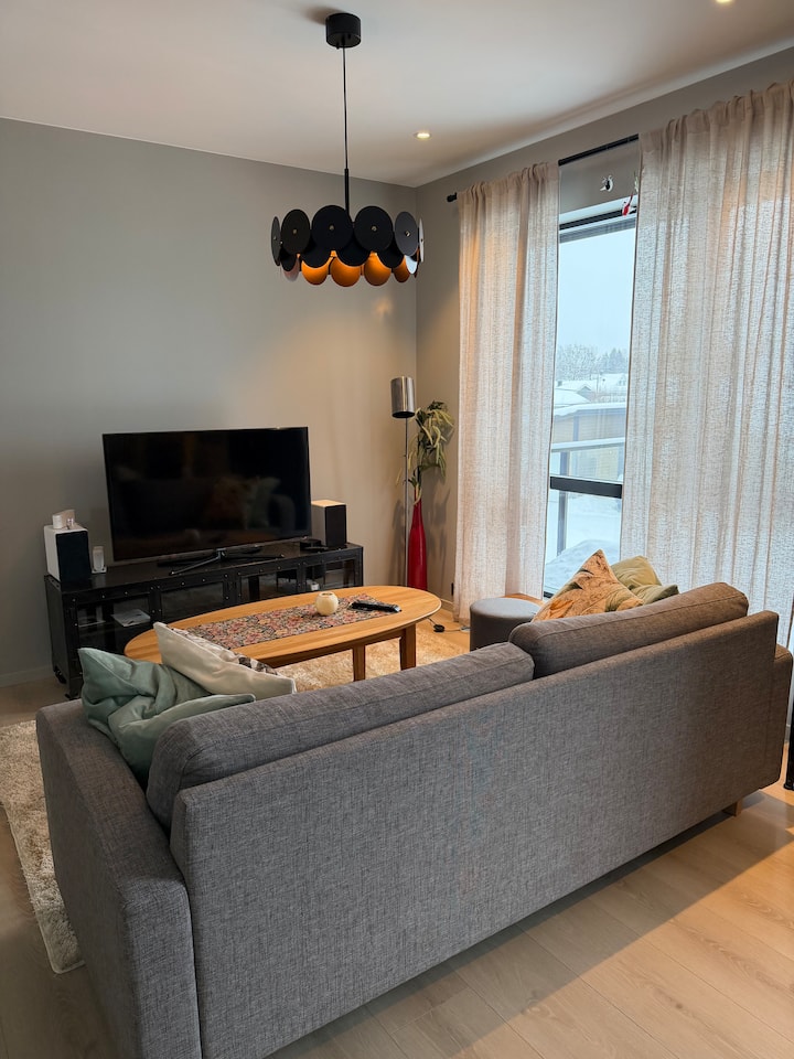 Stort Funkishus Med Koselig Uteplass. - Aéroport d'Oslo-Gardermoen (OSL)