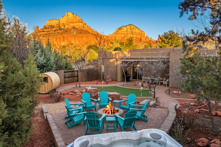 Sauna, Hot Tub, Fire Pit, Big Views, Mini Golf - Sedona, AZ