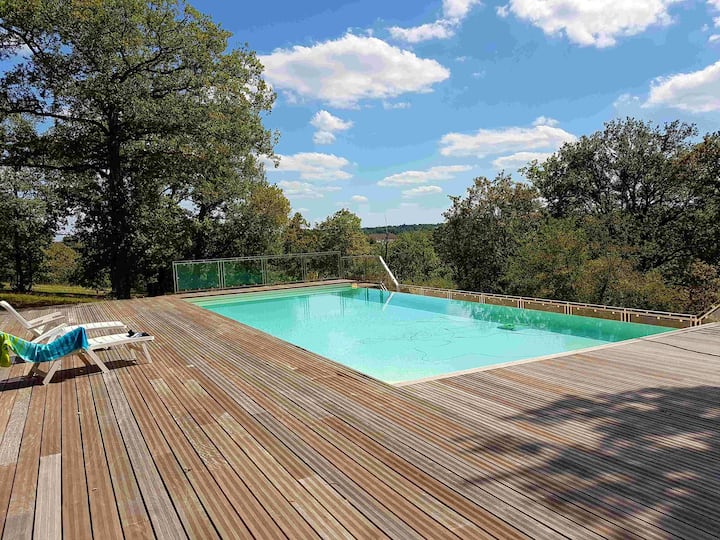 Maison "Hauts De Lascombes" - Parc & Piscine - Rocamadour