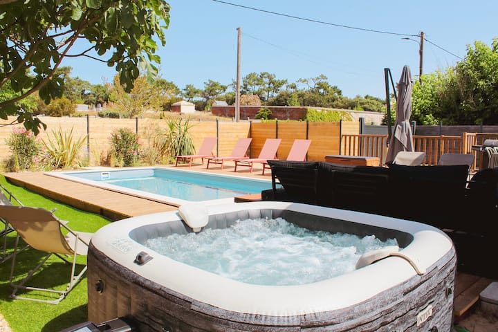 La Maison Bleue Avec Jacuzzi Et Piscine. - Soulac-sur-Mer
