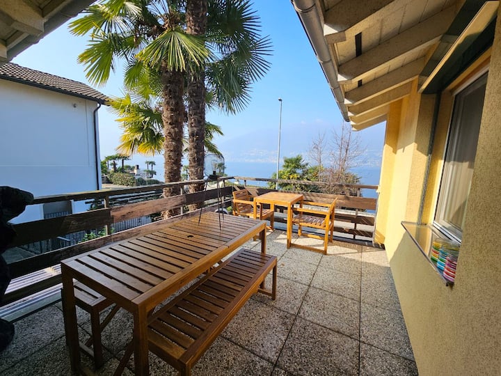 Lago Maggiore -Casa Lupo, Vista Du Lac Spectacular - Gambarogno