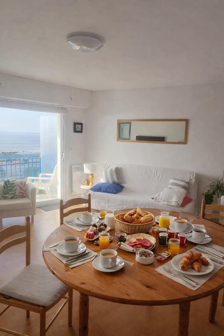Appartement Cocooning Avec Balcon Vue Mer - Saint-Michel-Chef-Chef