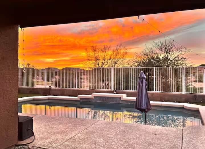 Saguara Sunset: Tranquil Private Pool Oasis - Maricopa, AZ