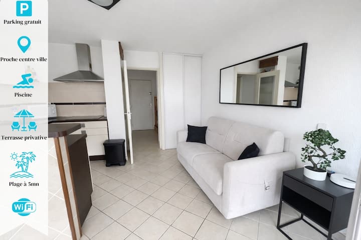 Studio Proche Plage - Wifi & Piscine Lgm - La Grande-Motte