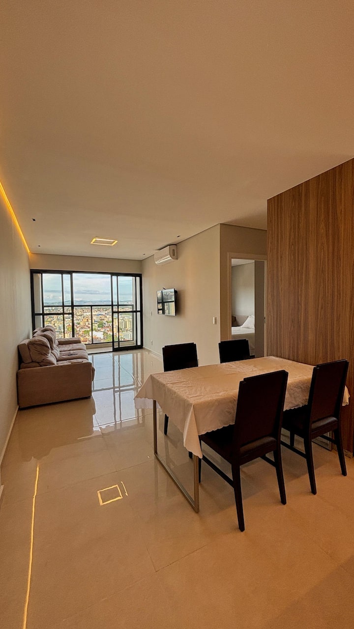 Studio Completo • Vista Catedral • Vaga Privativa - Pouso Alegre