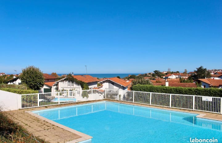 Charmant Studio 4 Pers Piscine Résidence Parking - Bidart