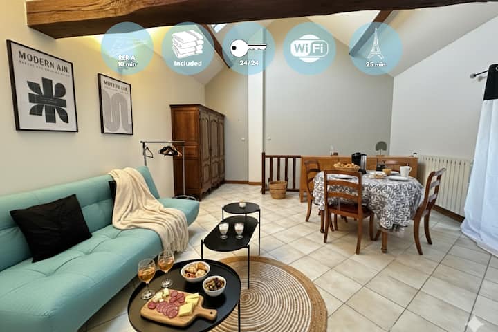 Studio Station - Proche Rer A - Wifi - Noisy-le-Grand