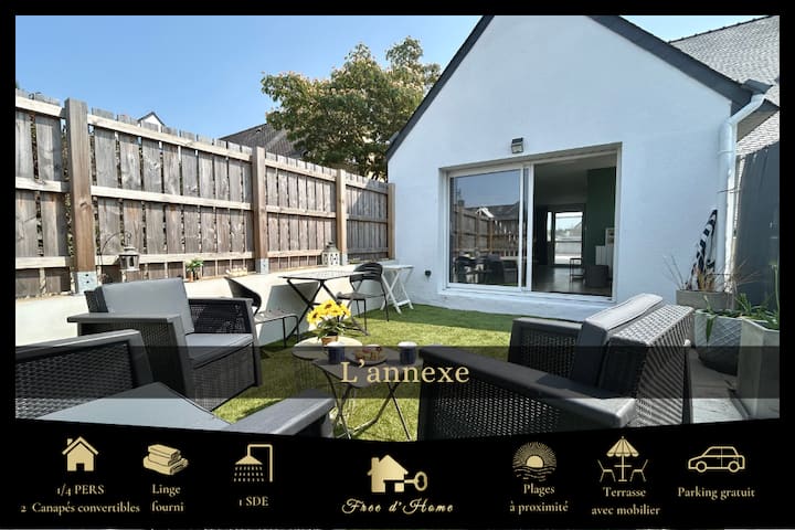 L’annexe, Studio, Terrasse, Proche Plages & Casino - Groix