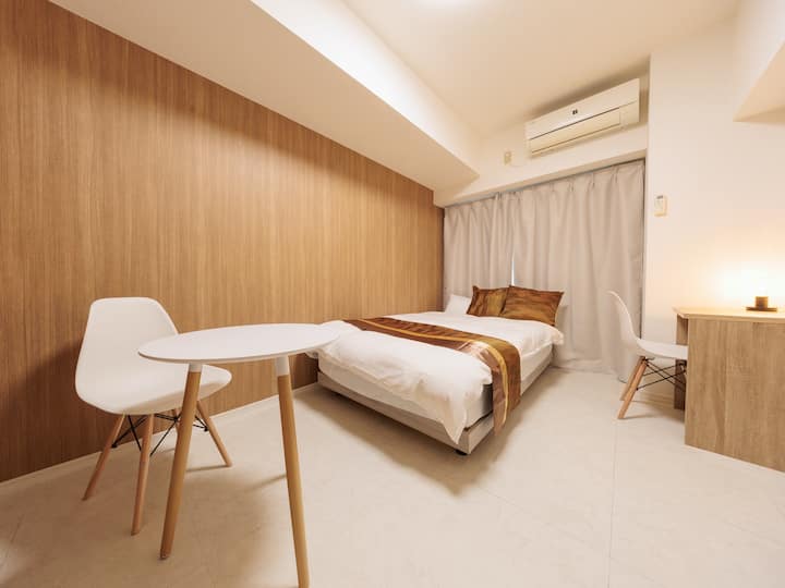 矢場町駅徒歩2分｜栄大須徒歩圏内｜長期滞在〇ワークデスク付｜2名快適　最新洗濯乾燥機 - Nagoya