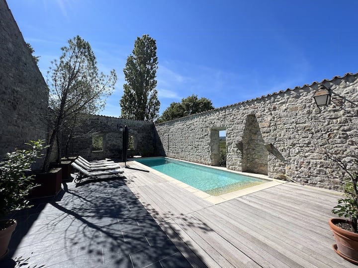 Mas Du 18ème Siècle Avec Piscine Près De Balazuc - Les Vans