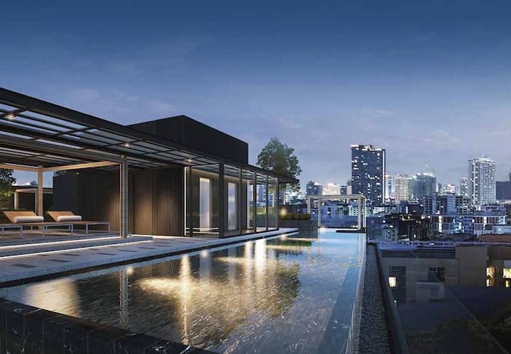 Muay Thai Apt - Ratchada/1 Br/1 Min To Mrt Station - Bangkok