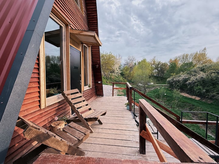 Santal A-frame | Handmade Soap Farm Stay - Kazakhstan
