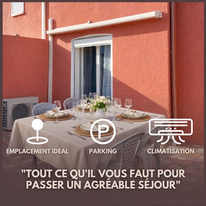 Clos Des Pins- Climatisation-parking-draps By Lcg - Gruissan