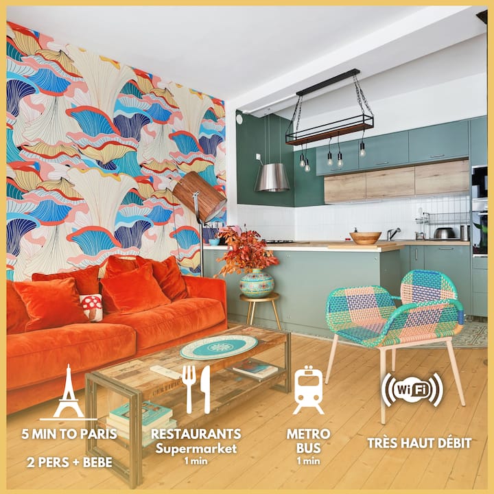 Loft Design Unique | Paris 5 Min - Les Lilas